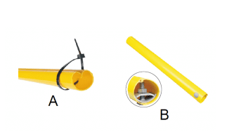 Down Guy Guard Marker Yellow Plastic – CROP – Power Utility Supplier